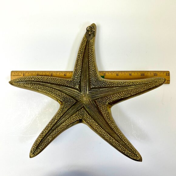 Made in Korea | Art | Large Brass Starfish Sculpture Vtg Nautical ...
